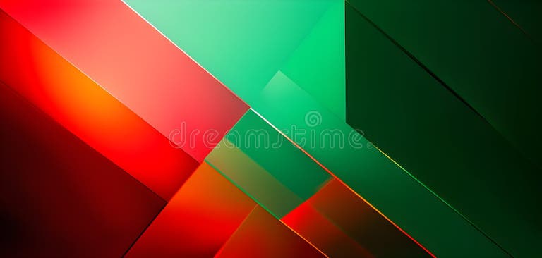 Translucent Colored Geometric Shapes Create Depth with Sharp Angles and ...