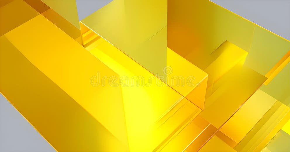 Translucent Colored Geometric Shapes Create Depth with Sharp Angles and ...