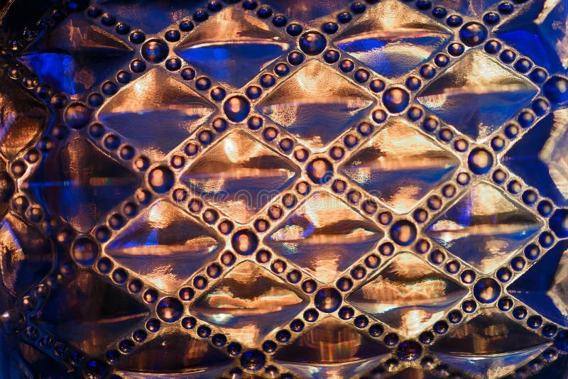 Translucent Colored Glass with a Pattern on it. Glass Beautiful Texture ...