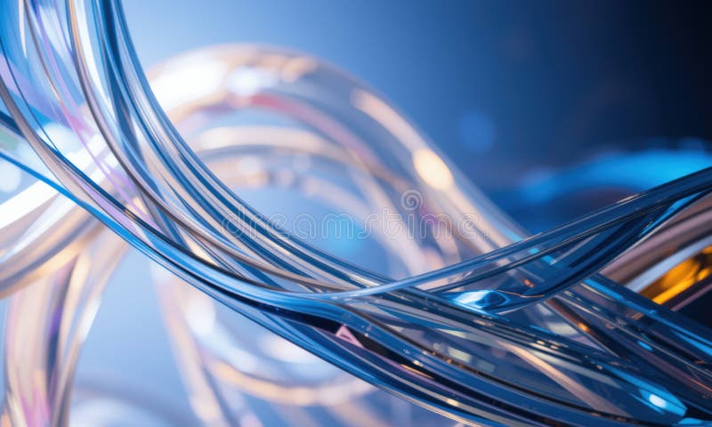 Translucent Colorful Glass Waves Create Mesmerizing Visual Effect ...