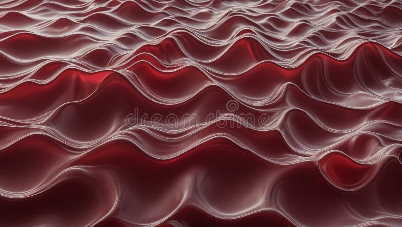 Translucent Crimson Fluid Waves Texture Design Stock Illustration ...