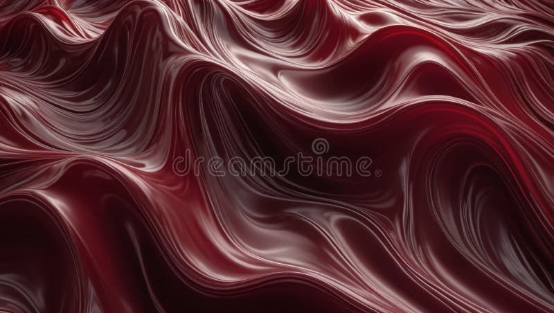 Translucent Crimson Fluid Waves Texture Design Stock Illustration ...