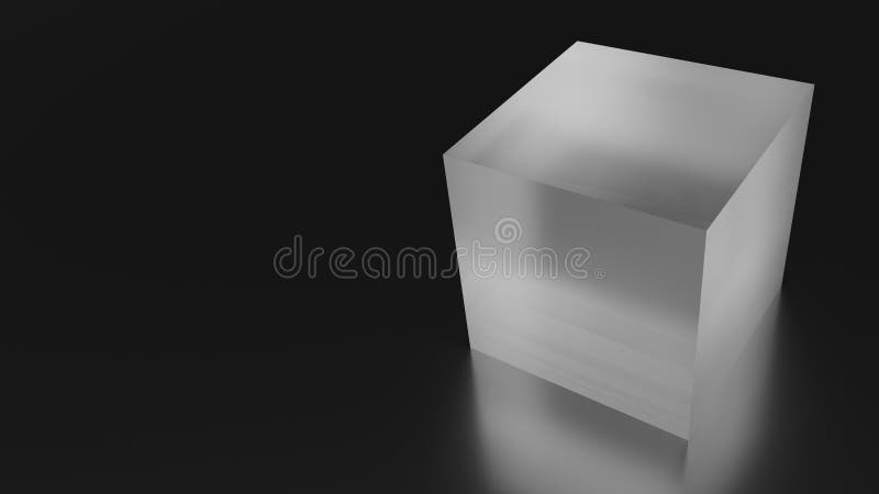 Translucent Cube Wallpaper stock illustration. Illustration of ...