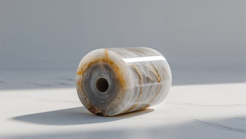 Photorealistic Image of a Translucent Stone Isolated on a White ...