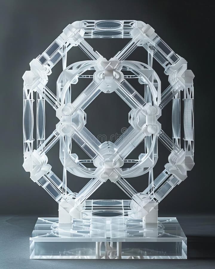 126 Translucent 3D Printed Complex Geometric Lattice Structure ...