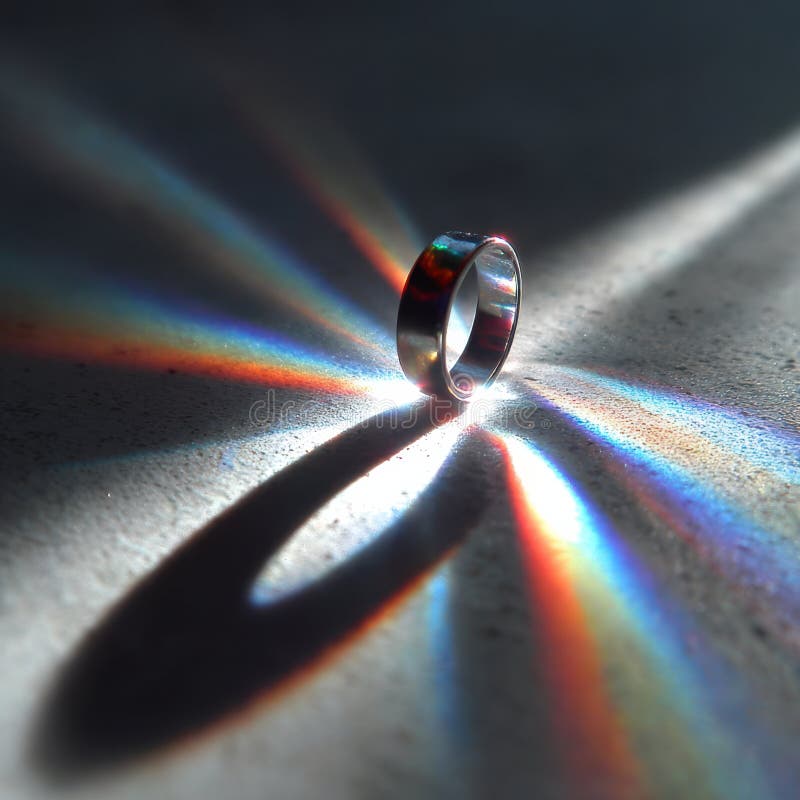 Translucent Disc Casting a Vibrant Ring Shadow in Soft Light Creates an ...