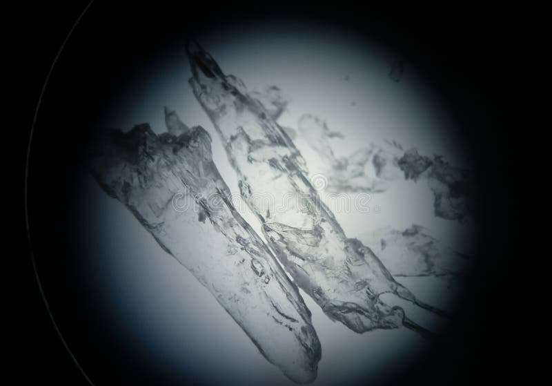 Crystals Under Microscope stock image. Image of colors - 6020643