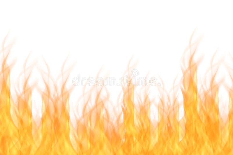 Translucent Fire Flames and Sparks with Horizontal Repetition on ...