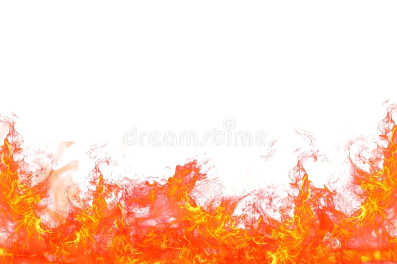 Translucent Fire Flames and Sparks with Horizontal Repetition on ...