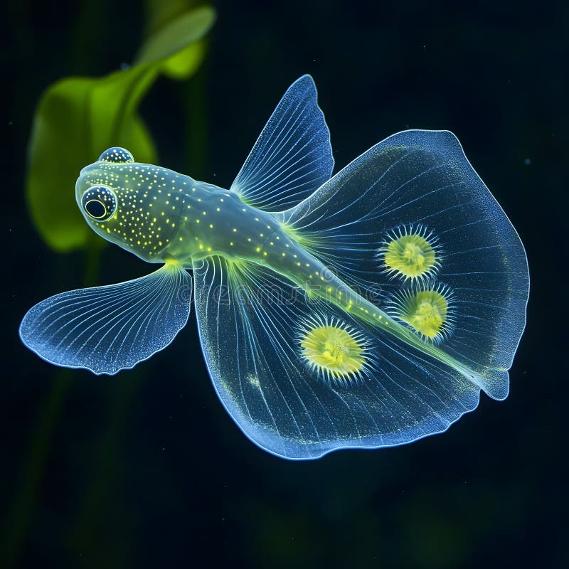 Translucent Fish with Spotted Pattern Stock Illustration - Illustration ...