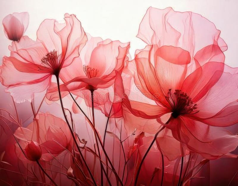 Translucent Floral Abstract Wallpaper Stock Illustration - Illustration ...