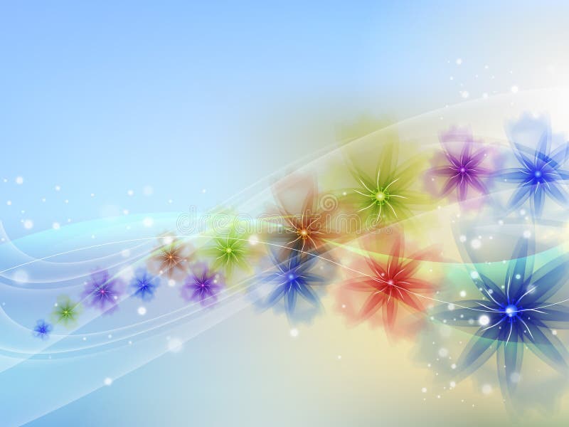 Translucent flowers stock vector. Illustration of brochure - 36375560