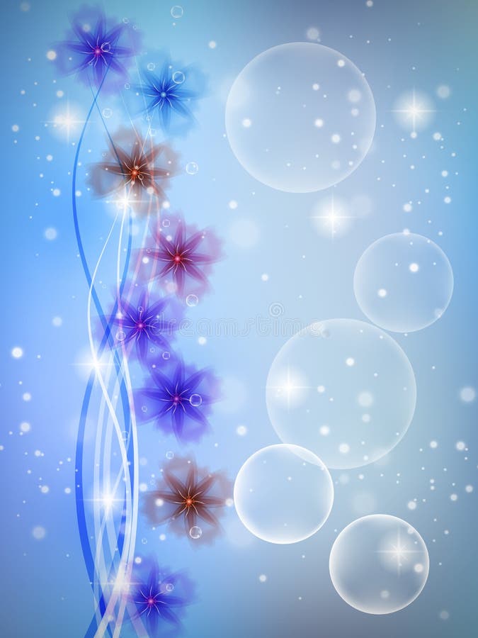 Translucent flowers stock vector. Illustration of beautiful - 36565982