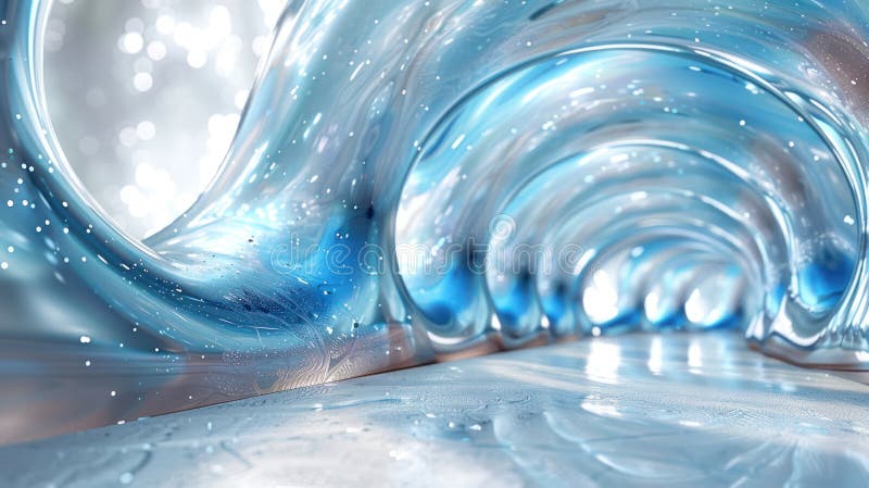 Translucent Glass Architecture: Abstract 3D Render for Modern ...