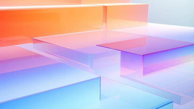 Translucent Glass Effect: Gradient Frosted Glass Abstract Background ...