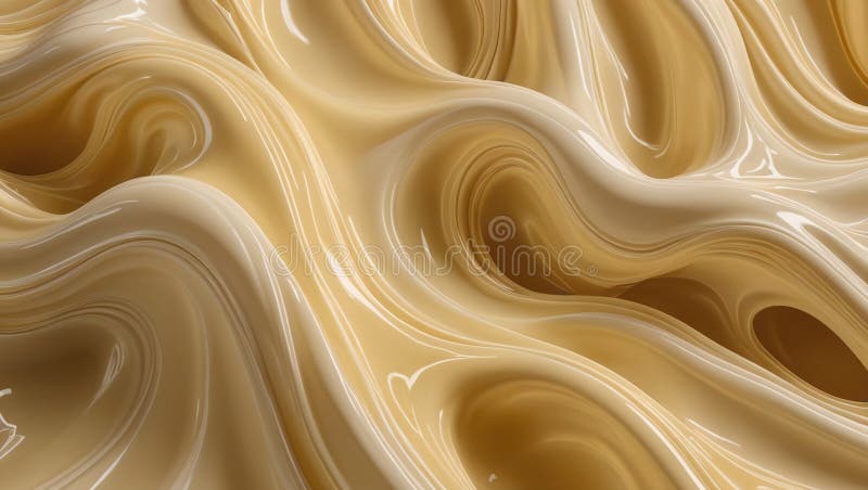 Translucent Golden Waves Abstract Organic Texture Pattern Stock ...