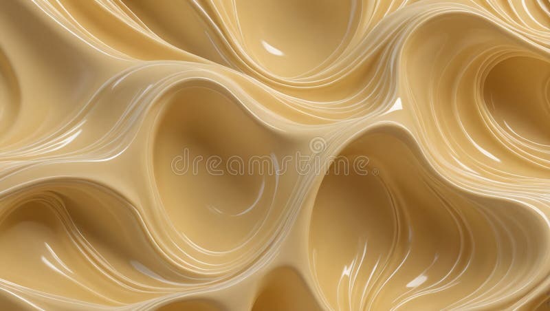 Translucent Golden Waves Abstract Organic Texture Pattern Stock ...