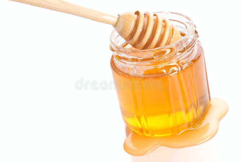 Translucent Honey and Drizzler Stock Photo - Image of food, dipper ...