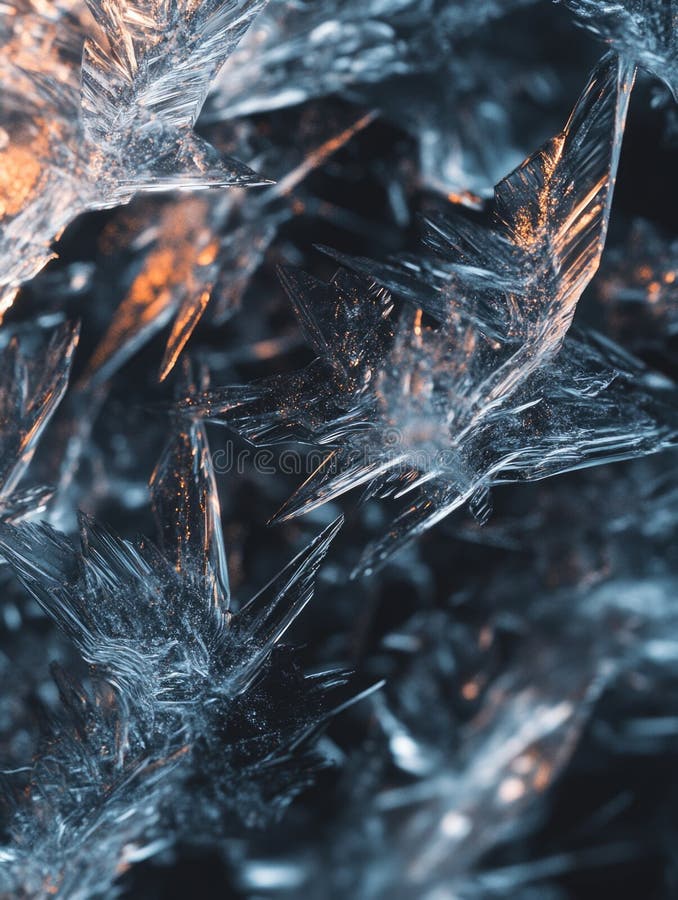 Translucent Ice Crystals stock photo. Image of closeup - 384578388