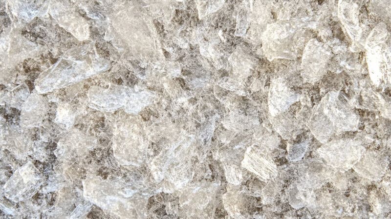 Translucent Ice Crystals Scattered on Dark Ground Stock Illustration ...