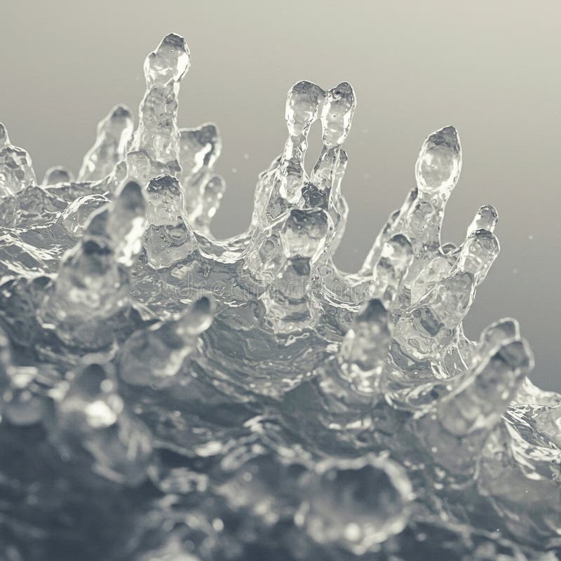 Translucent, Ice-like Formations Rise Dramatically, Resembling Spiked ...