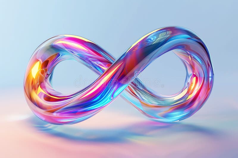 Translucent Infini Sign, AI Generated Stock Illustration - Illustration ...