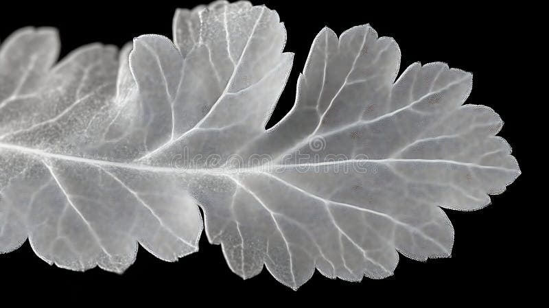 Translucent Leaf Vein Structure Detailed Closeup Stock Illustration ...