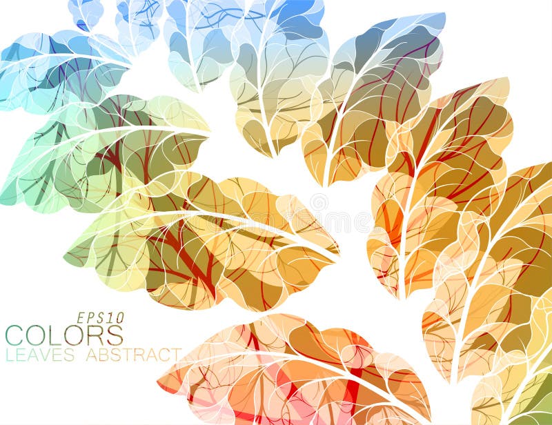 Translucent Leaves Scene Vector Stock Vector - Illustration of glossy ...