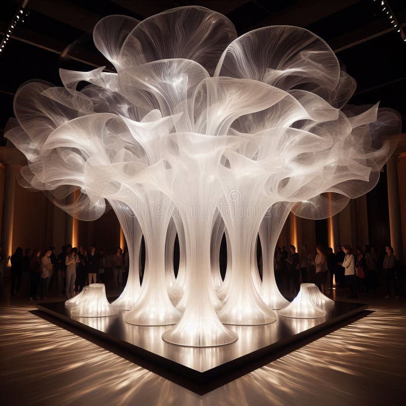 59 48. Translucent Light Sculpture_ a Sculpture Made from Trasl Stock ...