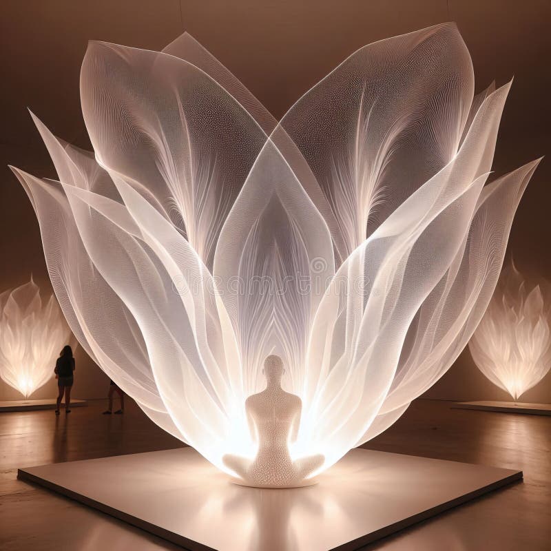 Translucent Light Sculpture a Sculpture Made from Translucen Stock ...