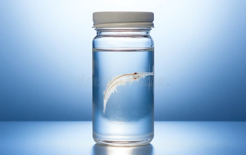 Translucent Liquid Sample in Clear Jar Stock Illustration ...