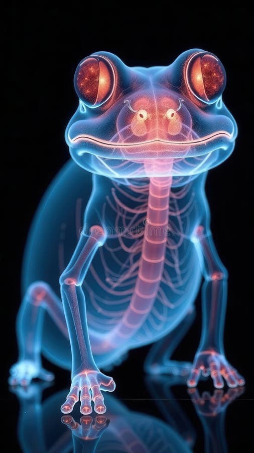A Translucent Model of a Frog Highlights Its Intricate Internal Anatomy ...