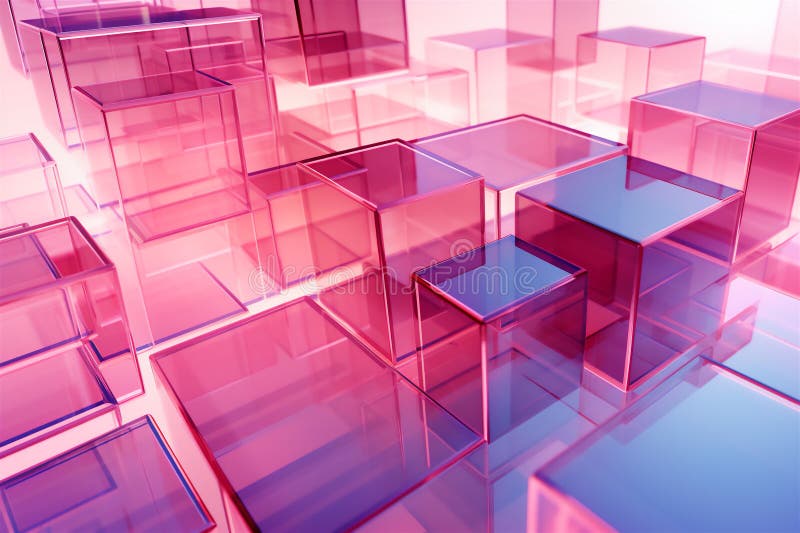 Translucent Neon Cubes Stock Illustrations – 631 Translucent Neon Cubes ...