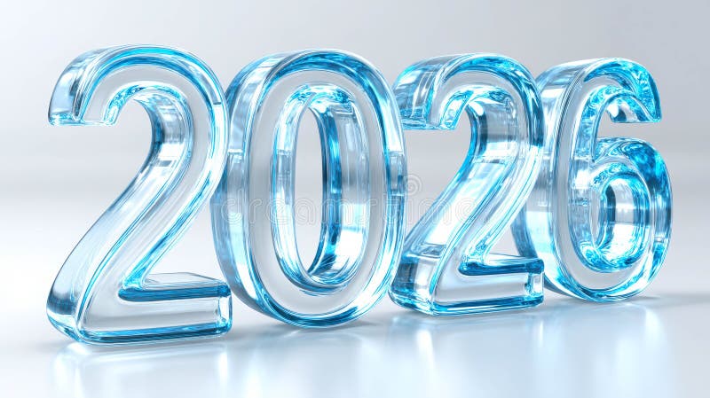 Translucent Numbers Shining Bright, a Clean Representation of the Year ...