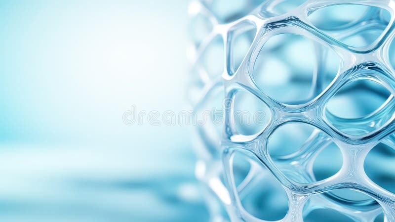 Translucent Organic Shapes Merging in Fluid, Abstract Background Stock ...