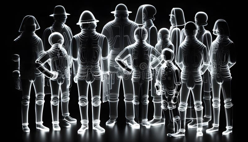 Translucent Peacocks Created with Generative AI Technology Stock ...