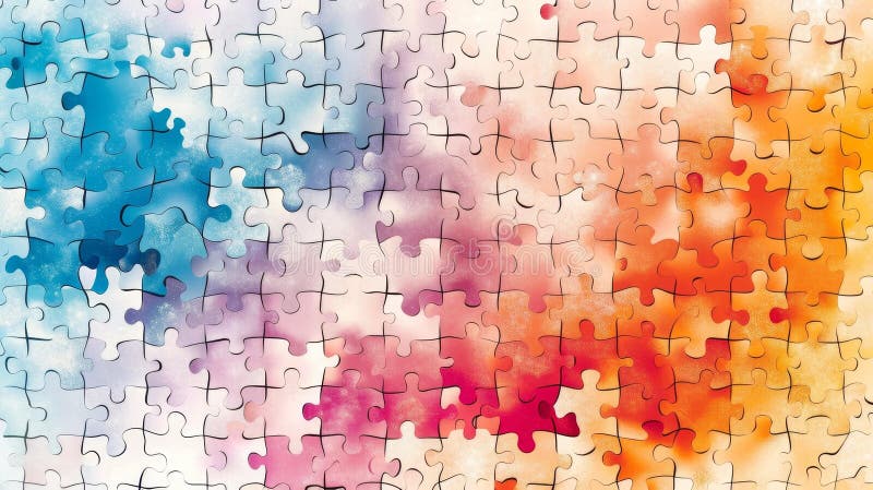 Translucent Puzzle with Complex, Layered Design Stock Illustration ...
