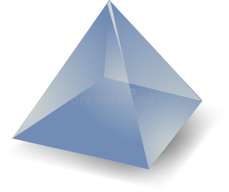 Translucent pyramid stock illustration. Illustration of glossy - 8758879