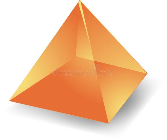 Translucent pyramid stock illustration. Illustration of pasticy - 8877211