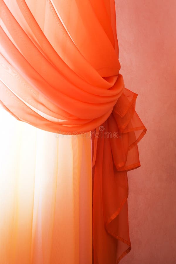 Translucent red curtains stock photo. Image of blind, classical - 9848466