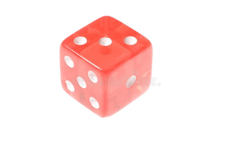 Translucent red die stock photo. Image of chance, numbers - 5060988