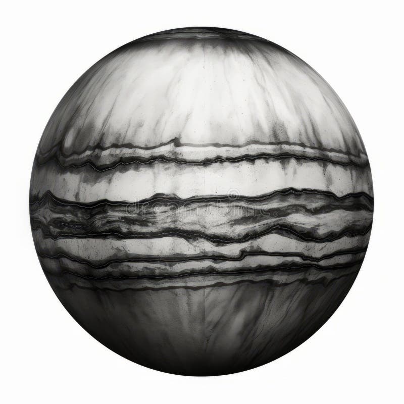 Translucent Resin Waves: a Hyperrealistic Black and White Planetary ...