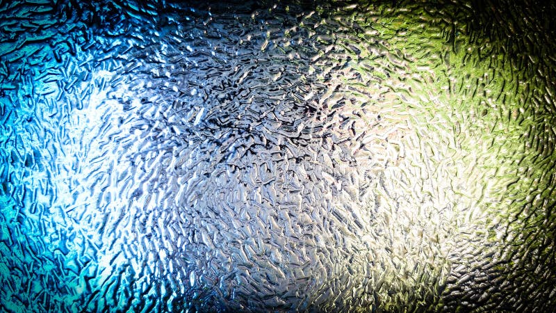 Translucent Rough Texture, Illuminated with Blue and Green Lights Stock ...