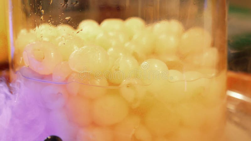 Translucent Round Objects in Liquid Stock Footage - Video of sparkling ...