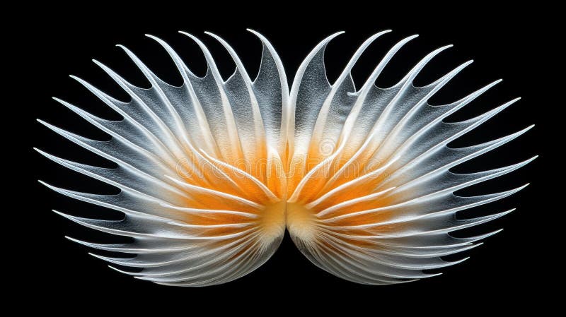 Elegant Sea Butterfly: a Study in Translucence and Form Stock Image ...