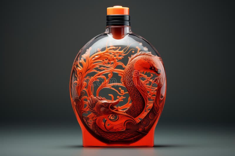 Translucent Shampoo Bottle. Generate Ai Stock Photo - Image of blue ...