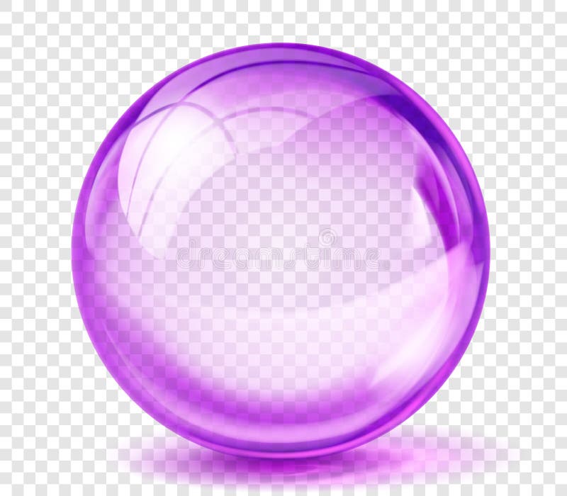 Translucent Sphere with Glare and Shadow Stock Vector - Illustration of ...
