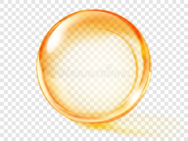 Translucent Sphere with Glares and Shadow Stock Vector - Illustration ...