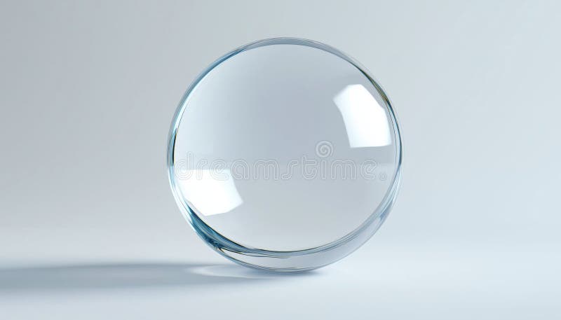 Translucent Sphere Made of Glass Stock Image - Image of gift, future ...