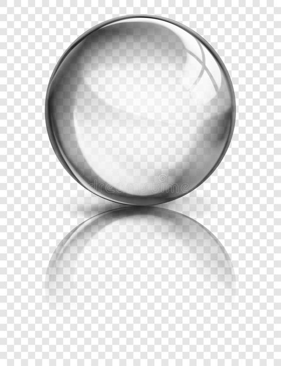 Translucent Sphere with Reflection Stock Vector - Illustration of ...